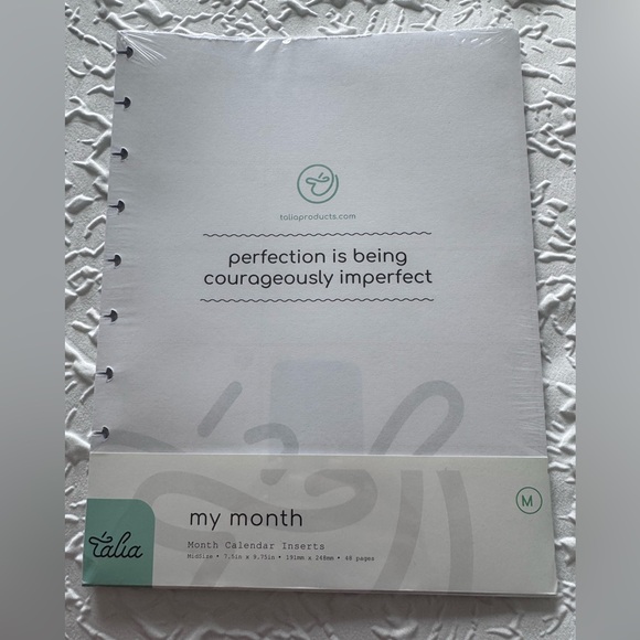 Talia | Office | Nwt Talia My Month Calendar Inserts | Poshmark